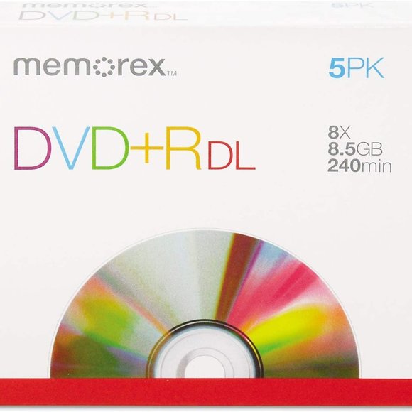 Memorex | Media | Memorex Dual Layer Dvdr Disc 5pack | Poshmark